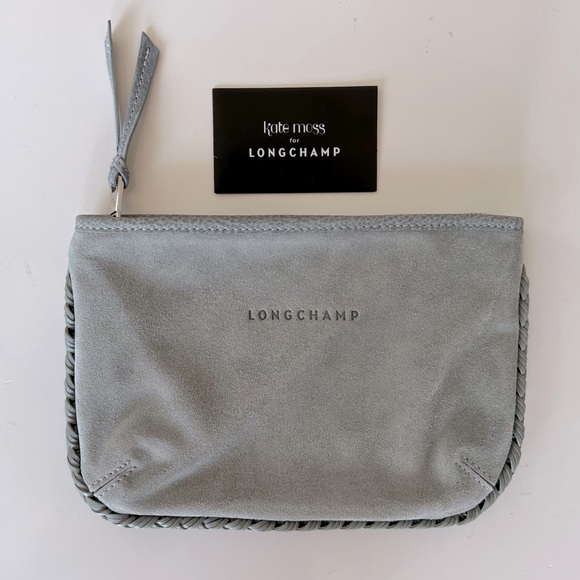 Longchamp | Bags | Longchamp By Kate Moss Clutch Light Slate | Poshmark